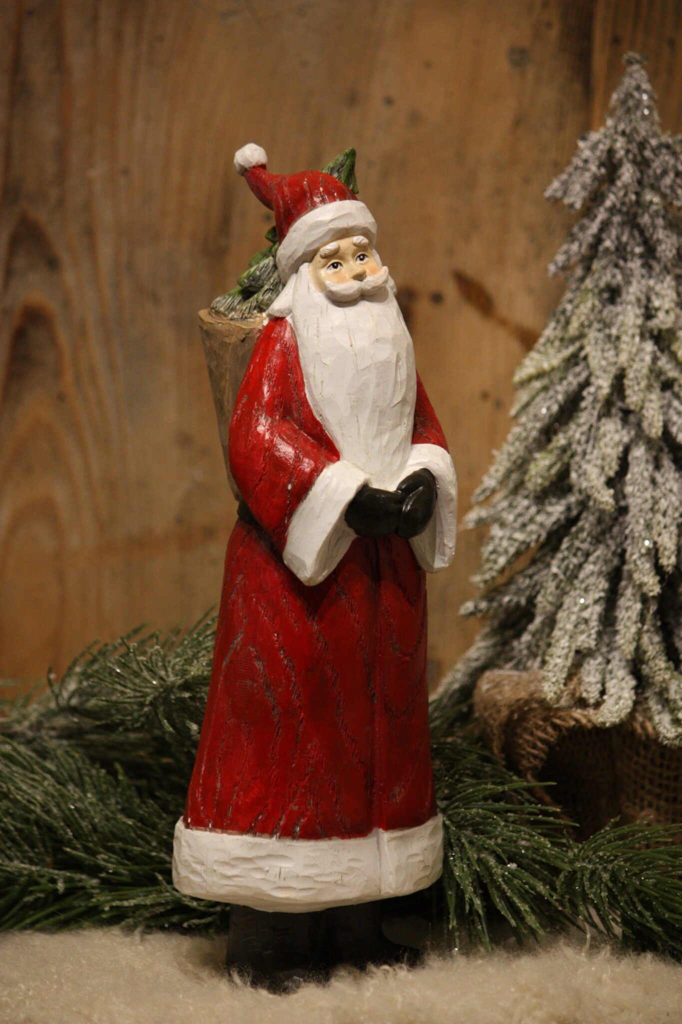 Personnage de Noël - Le père noël avec sa petite hotte et son petit ...